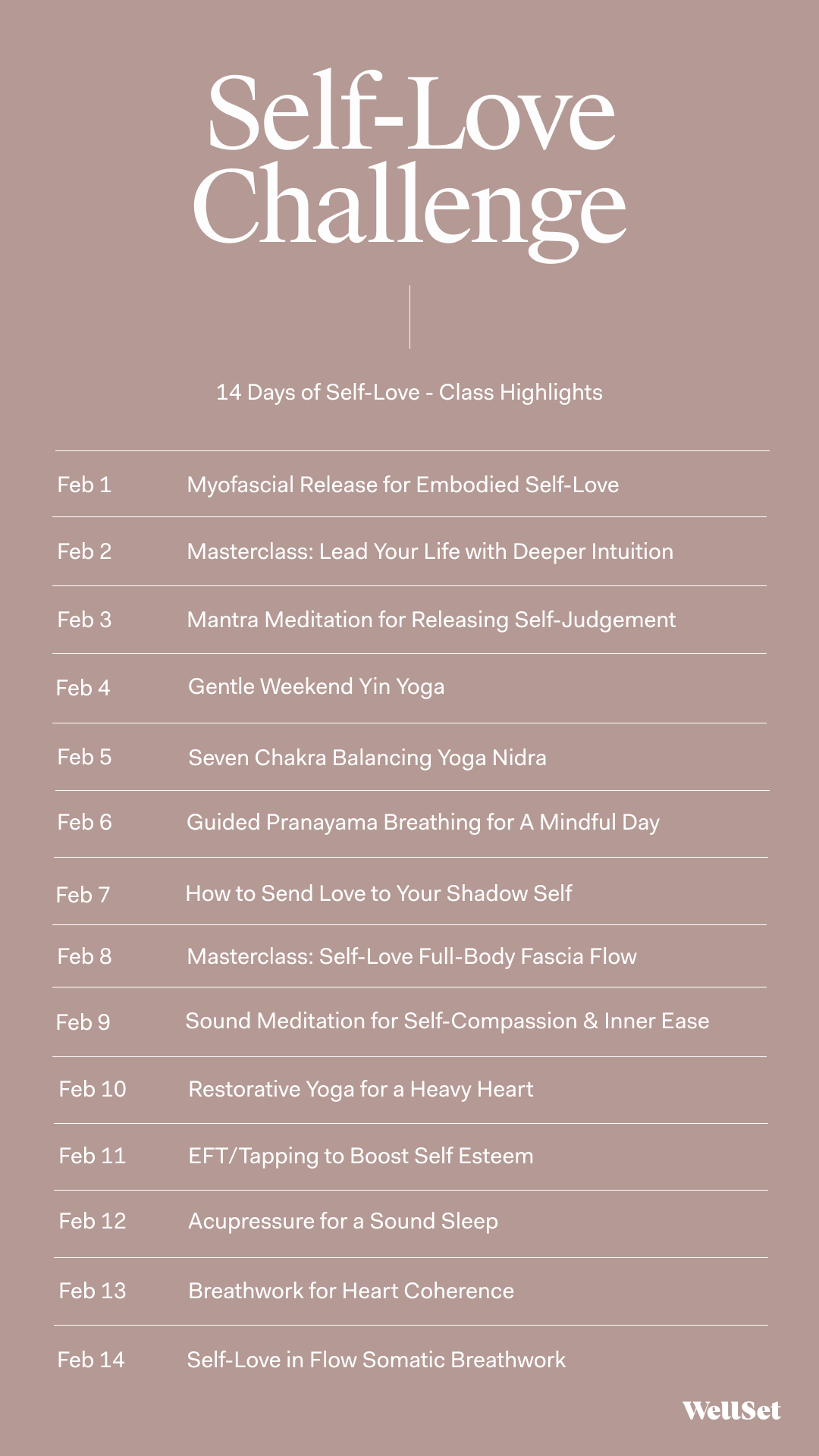 Introducing the WellSet 14-Day Self-Love Challenge